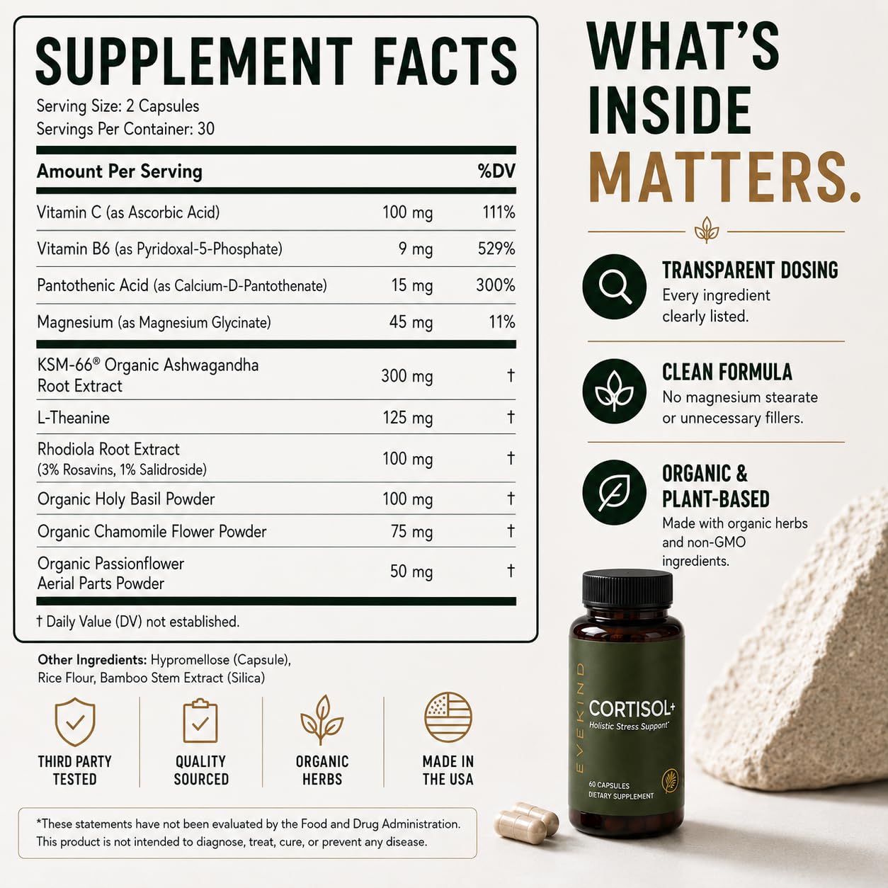 EVEKIND supplements for adrenal health