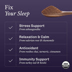 Evening mushroom blend for restful sleep