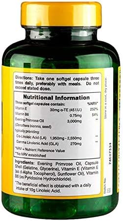 evening primrose capsules for menstrual relief