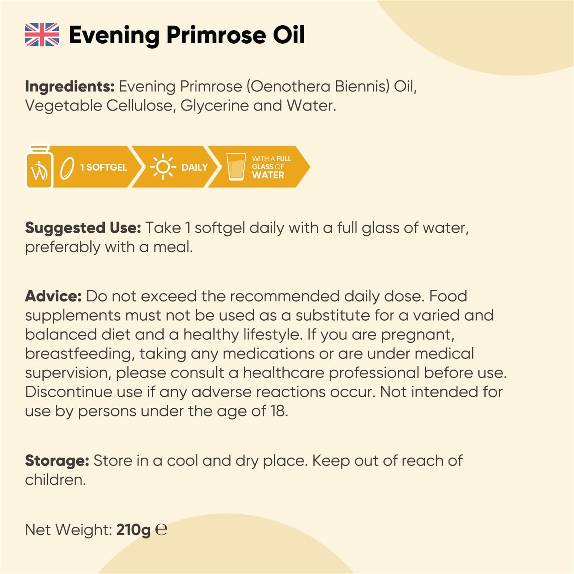evening primrose oil for healthy skin