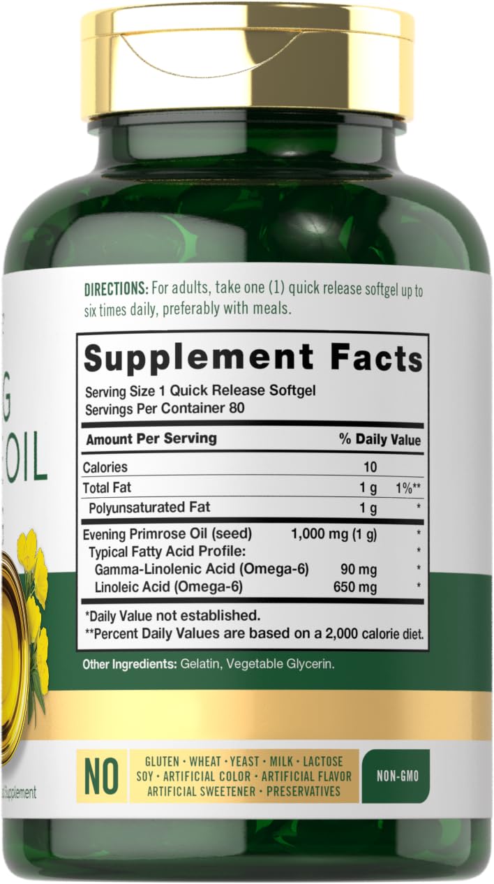 Evening primrose oil for skin health