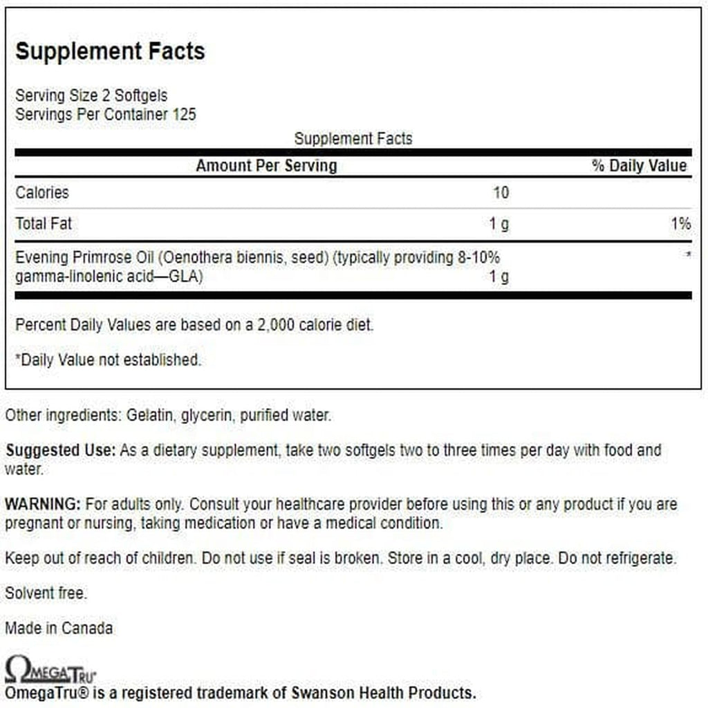 Evening Primrose Oil for skin health