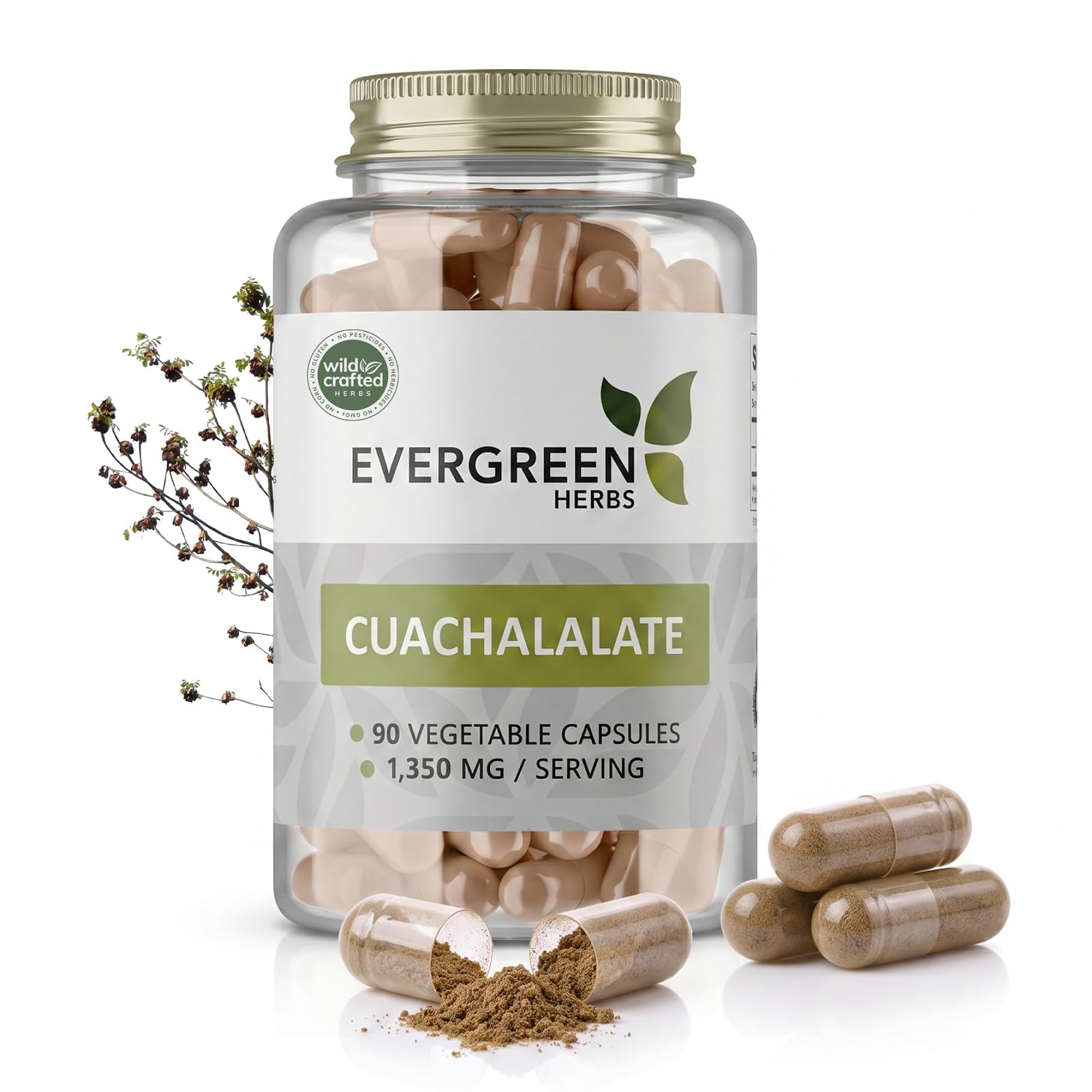 Evergreen Herbs Cuachalalate capsules