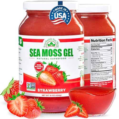 EverSmith sea moss gel strawberry flavour