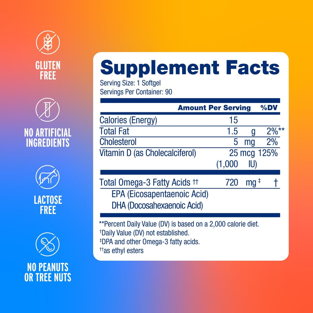 Everyday omega 3 supplement for health