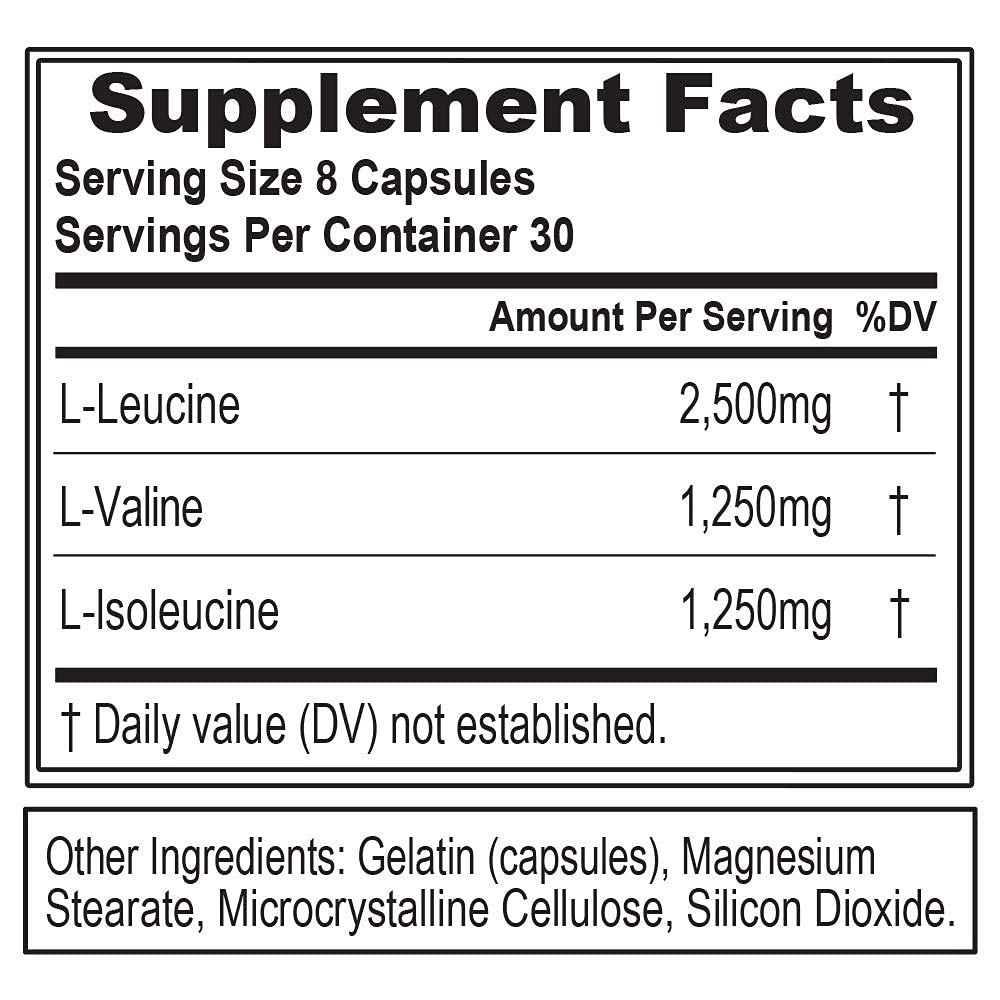 EVL BCAA capsules for workout support