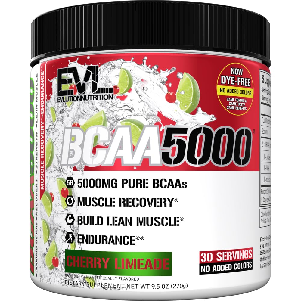 EVL BCAA5000 cherry limeade powder
