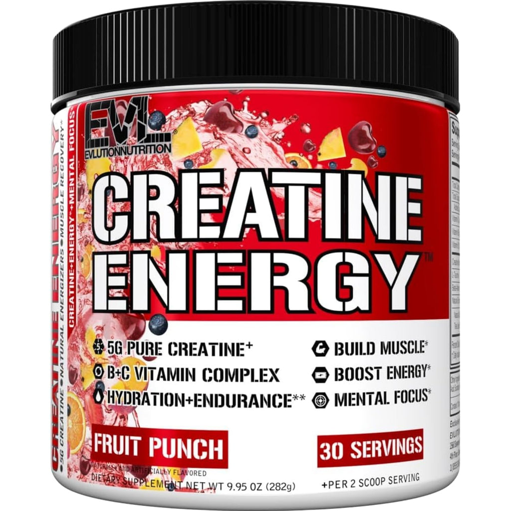 EVL Creatine Energy Powder fruit punch