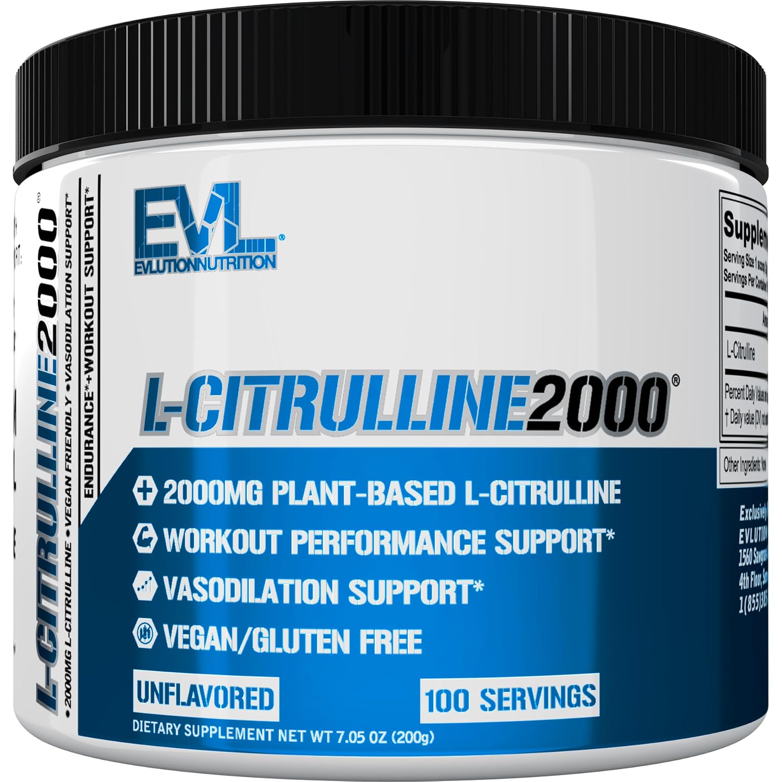 EVL L-Citrulline pre-workout supplement