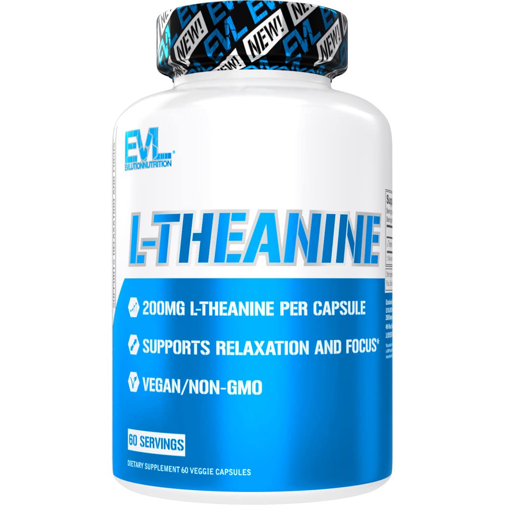 EVL L-Theanine 200 mg capsules for relaxation