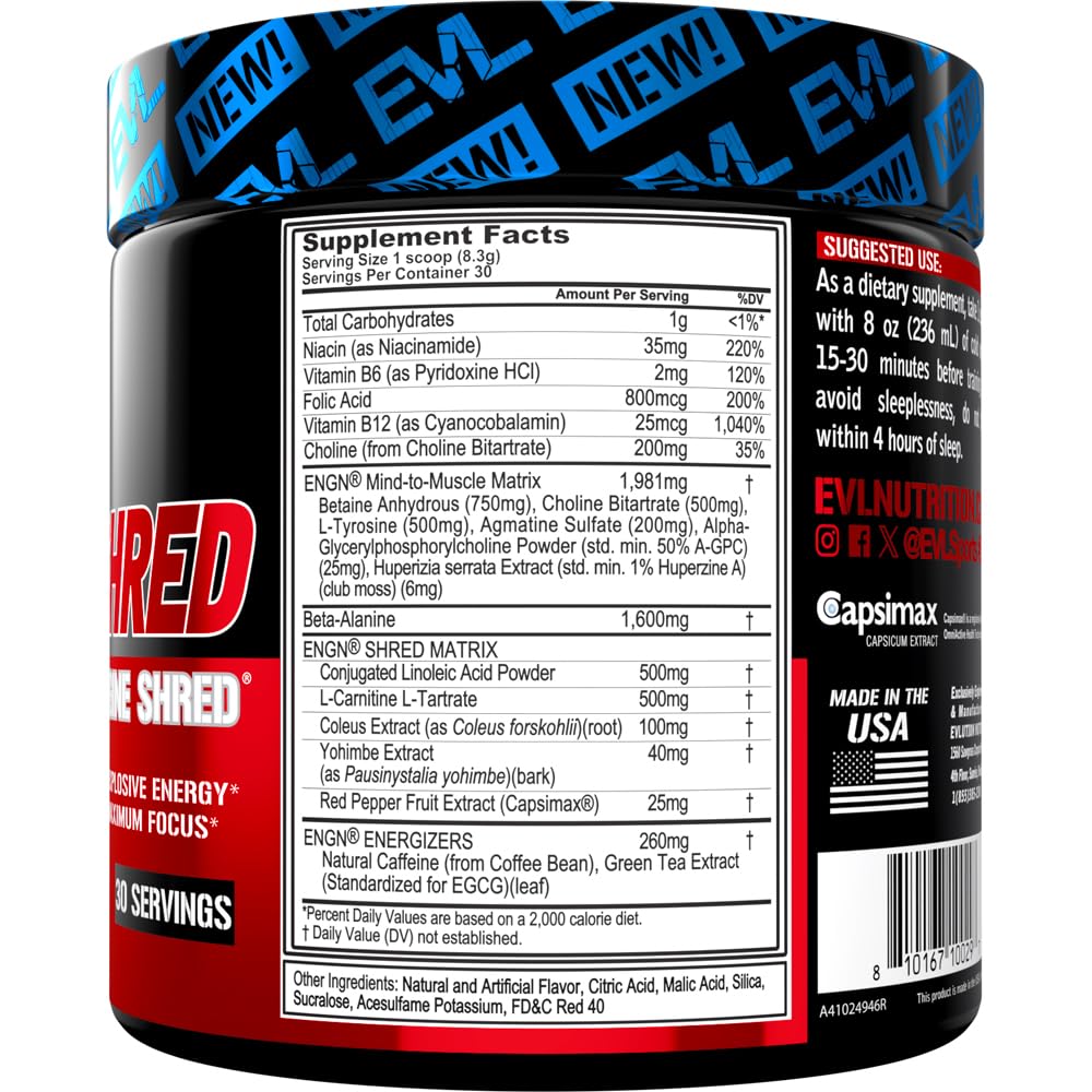 EVL pre-workout for energy boost