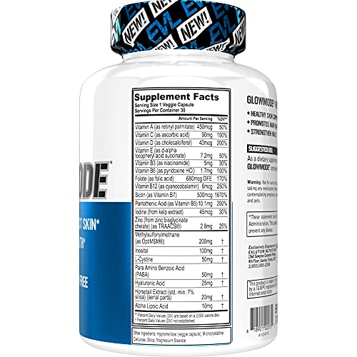 Evlution Nutrition Glow capsules for overall wellness