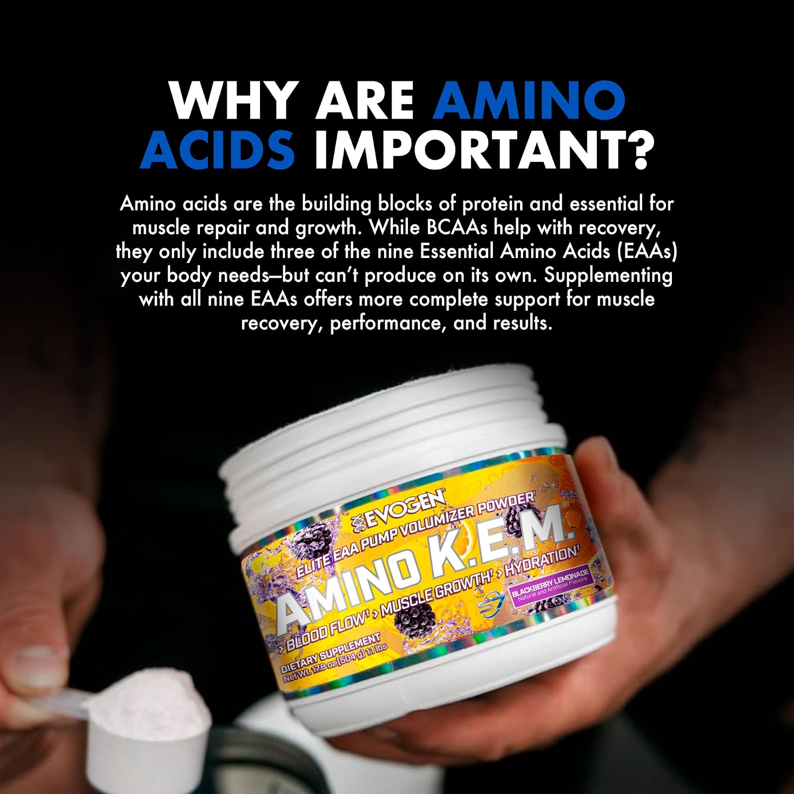 Evogen amino acids for optimal performance