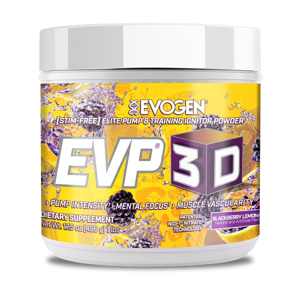 Evogen EVP-3D pre-workout blackberry lemonade