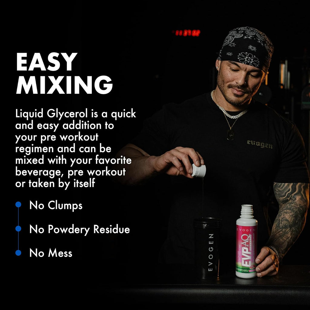 Evogen glycerol enhances workout performance