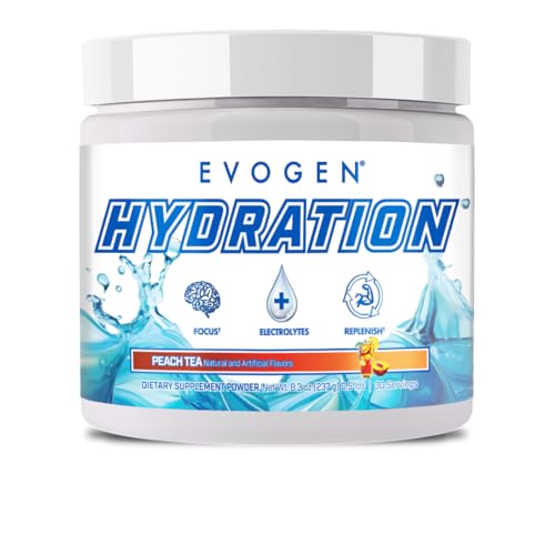 Evogen hydration electrolytes peach tea