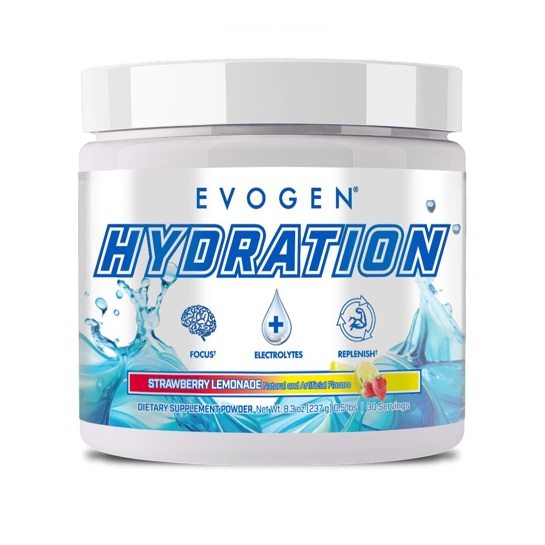 Evogen hydration electrolytes strawberry lemonade