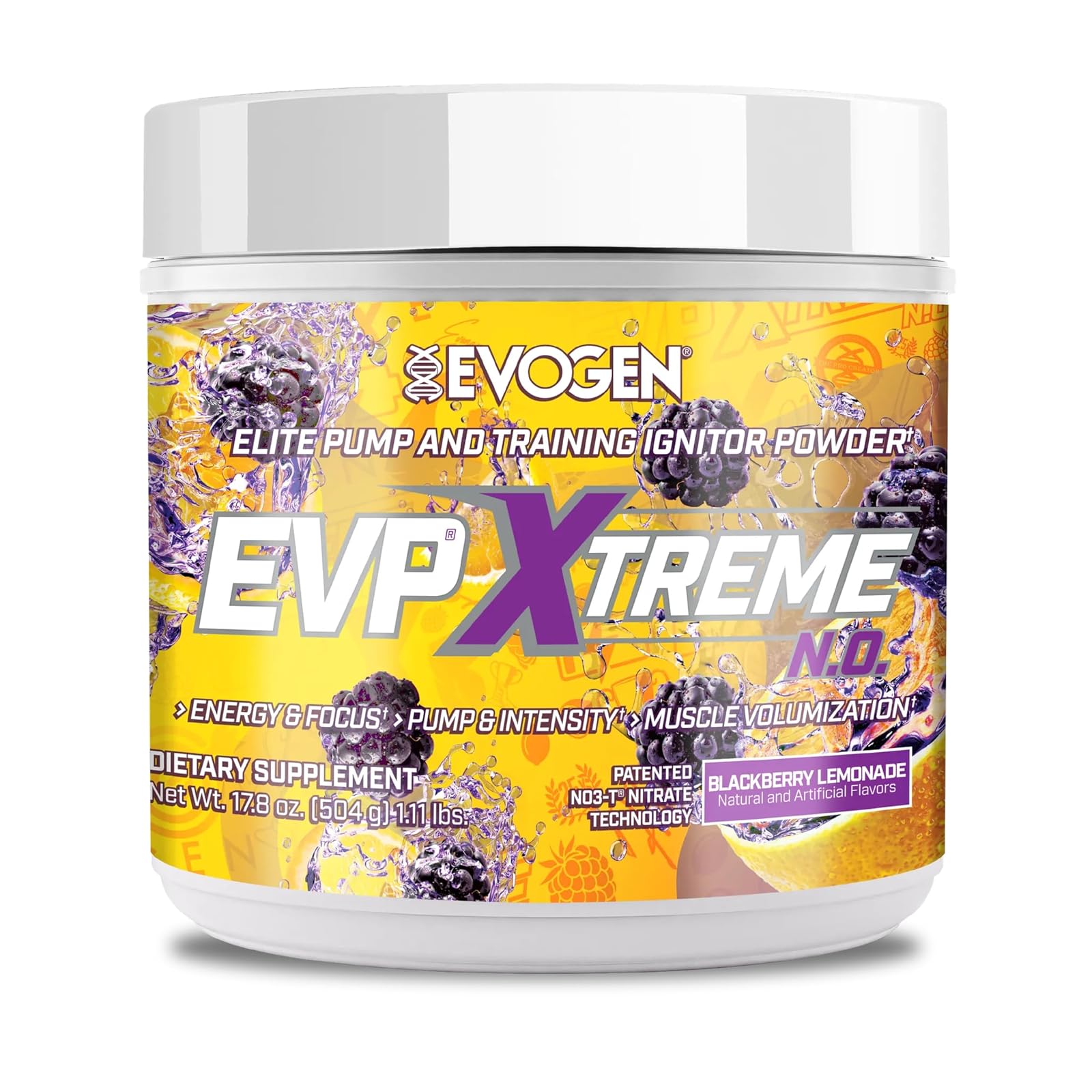 Evogen pre-workout blackberry lemonade
