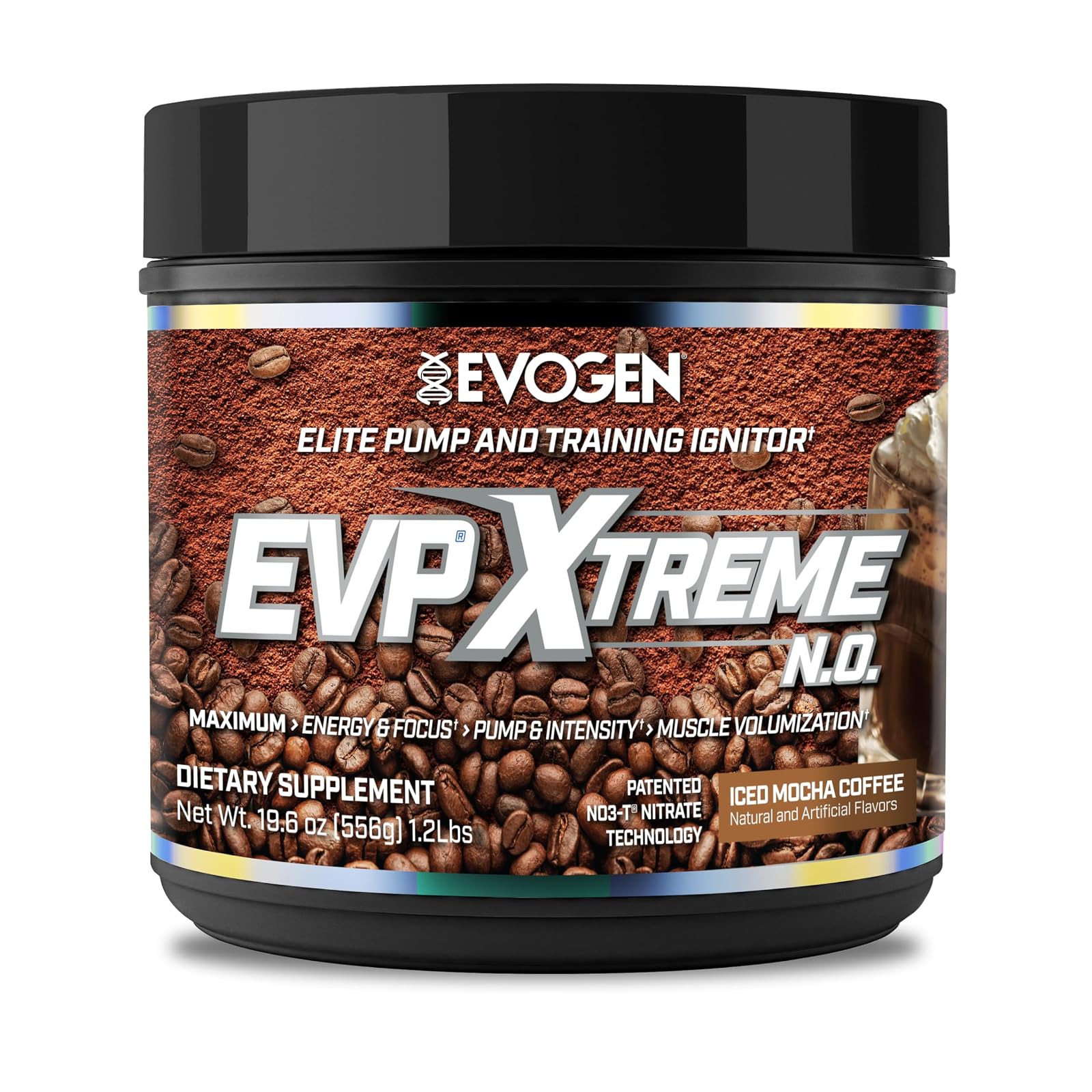 Evogen pre-workout iced mocha flavor