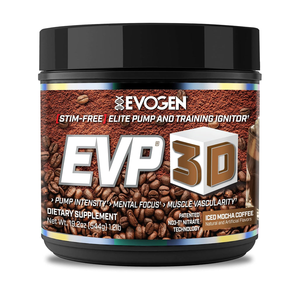 Evogen pre-workout iced mocha flavour