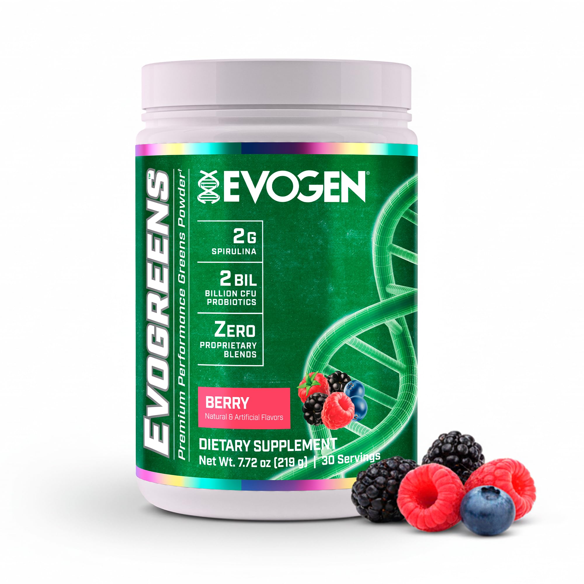 Evogen spirulina super greens powder