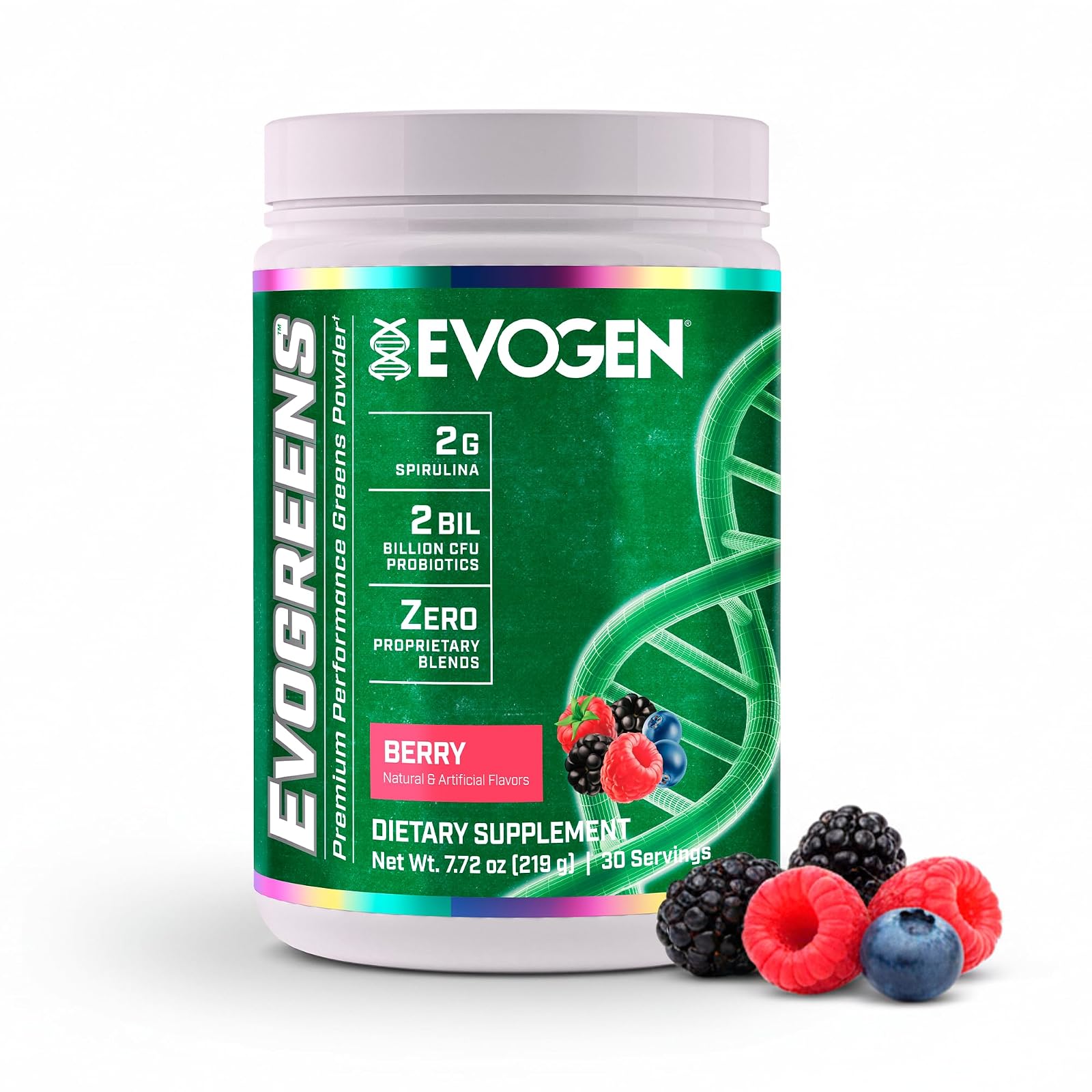 Evogen super greens berry flavour