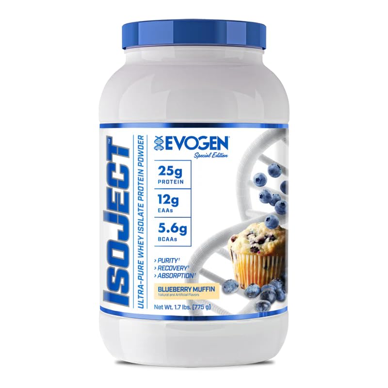 Evogen whey protein blueberry muffin