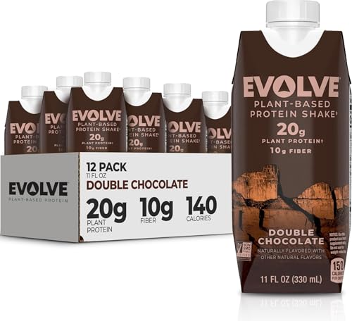 Evolve plant protein shake double chocolate