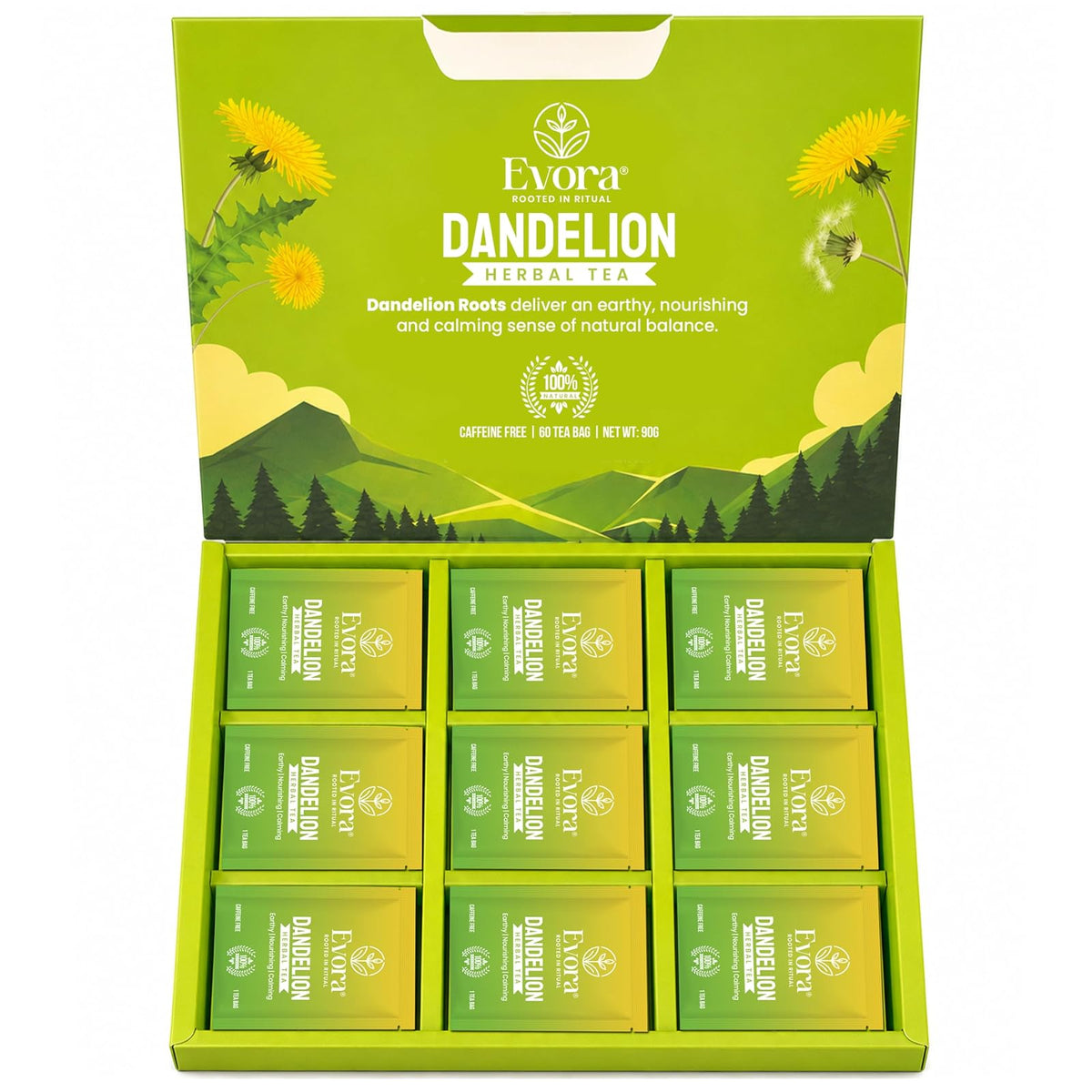 EVORA dandelion root tea bags