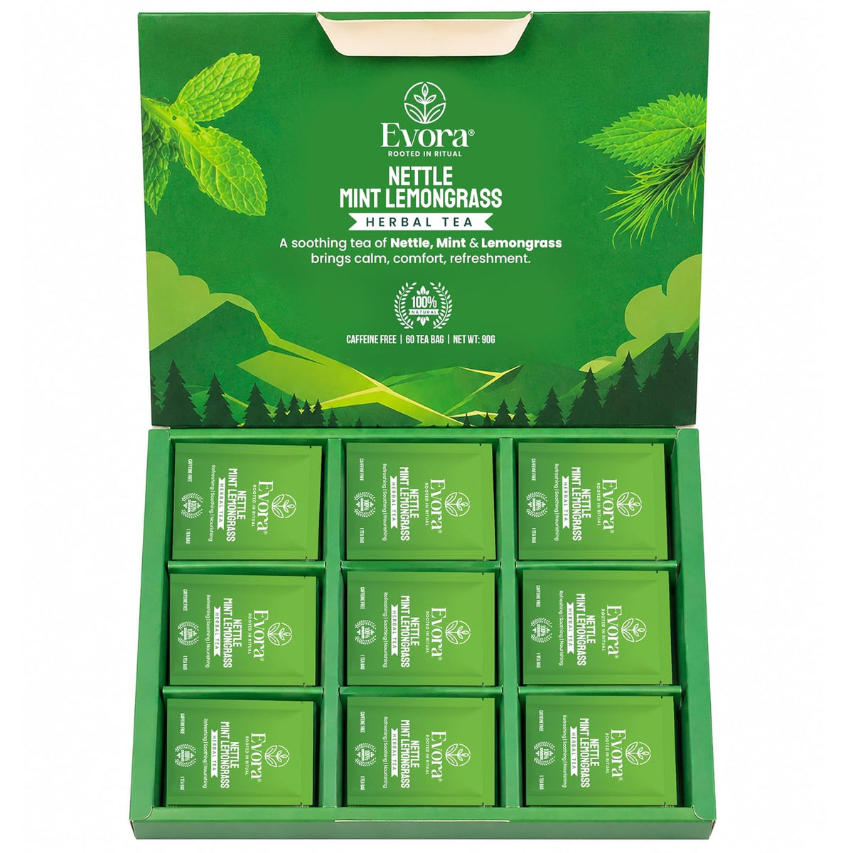 EVORA herbal tea bags for wellness