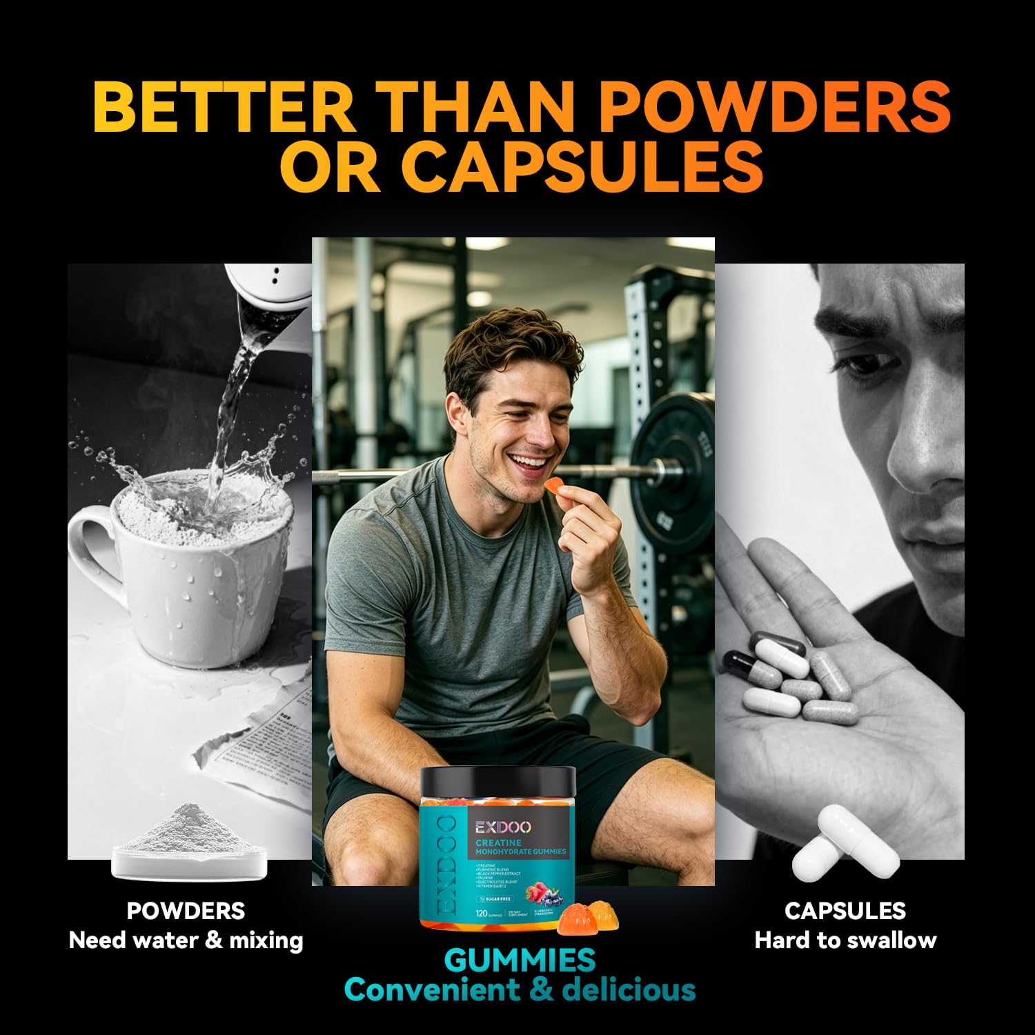 exdoo creatine gummies for recovery support