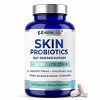 EXHERBLABS skin probiotics for gut health