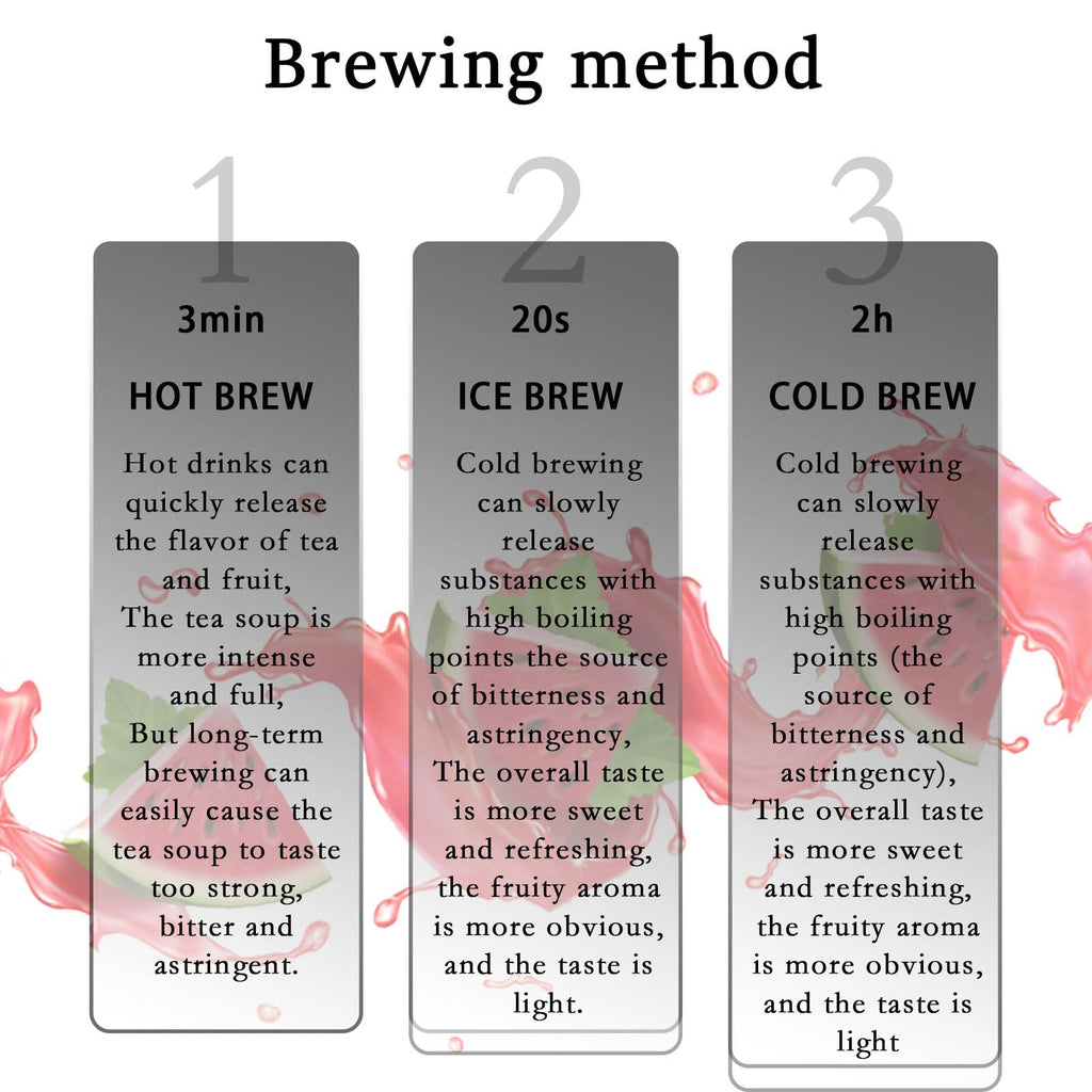 Exotic fruit flavours in herbal tea