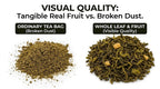 Exotic fruit flavours in tea