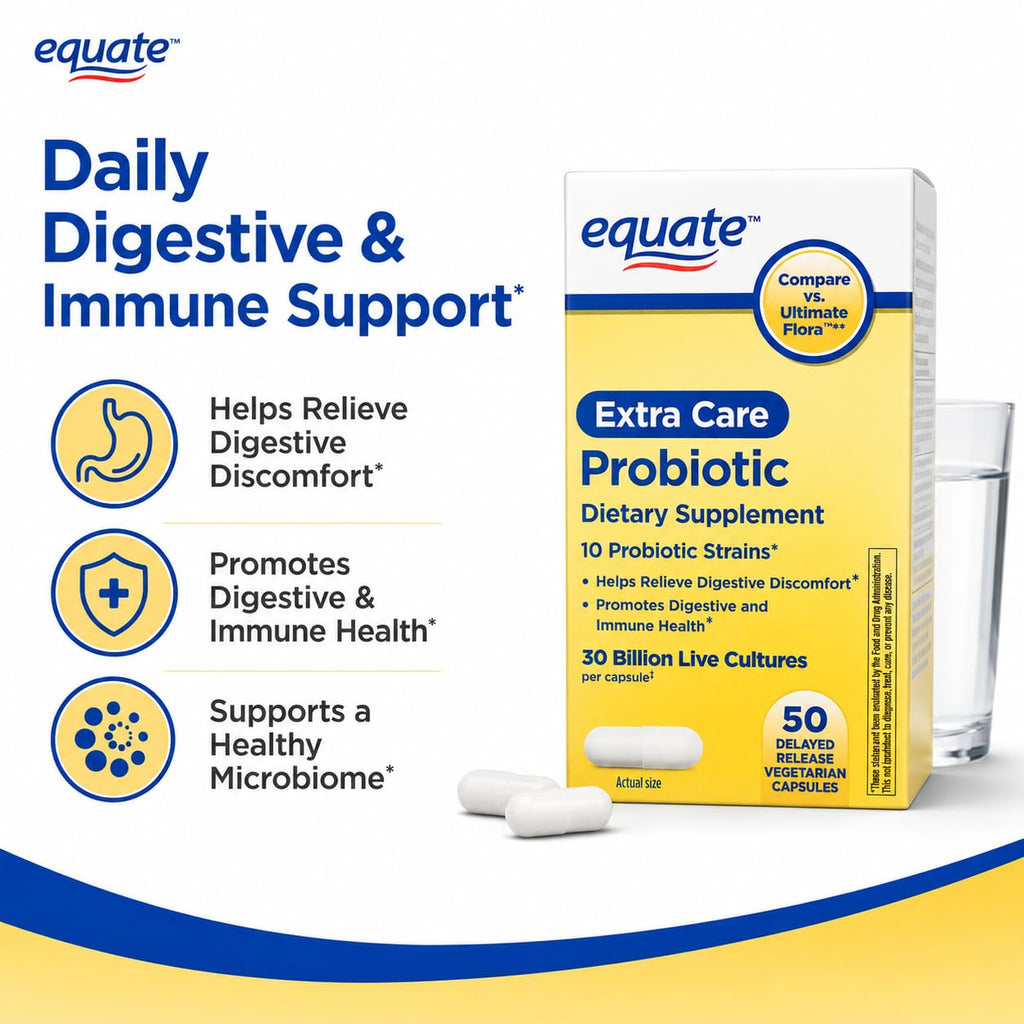 Extra Care probiotics for digestive support