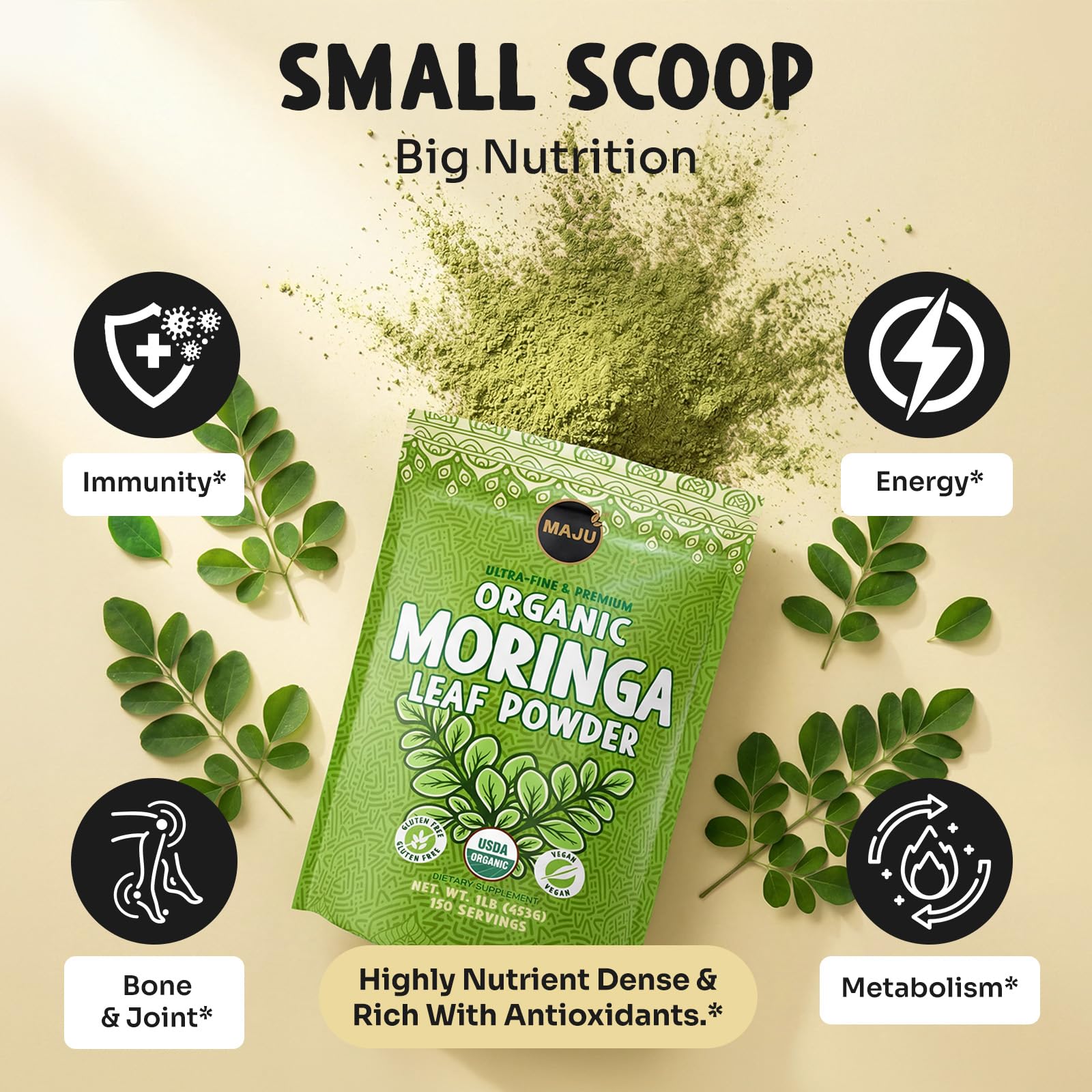 extra-fine moringa powder for baking
