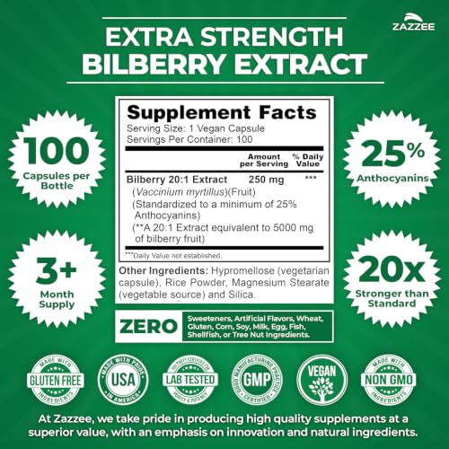 Extra strength bilberry antioxidant benefits