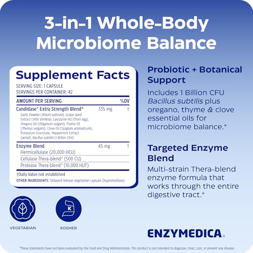 Extra strength digestive enzyme capsules