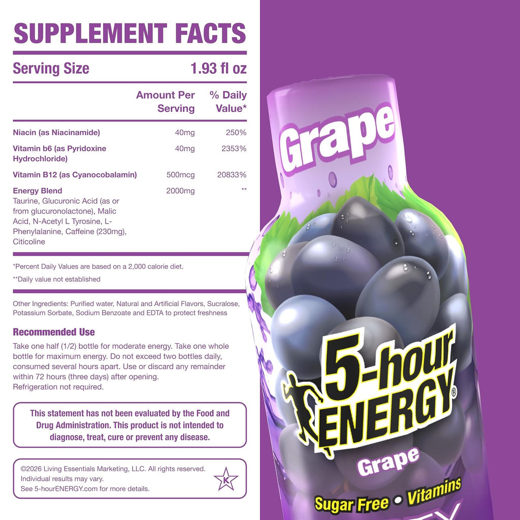 extra strength energy boost drink