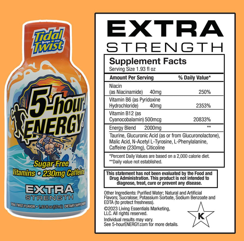 extra strength energy boost shot