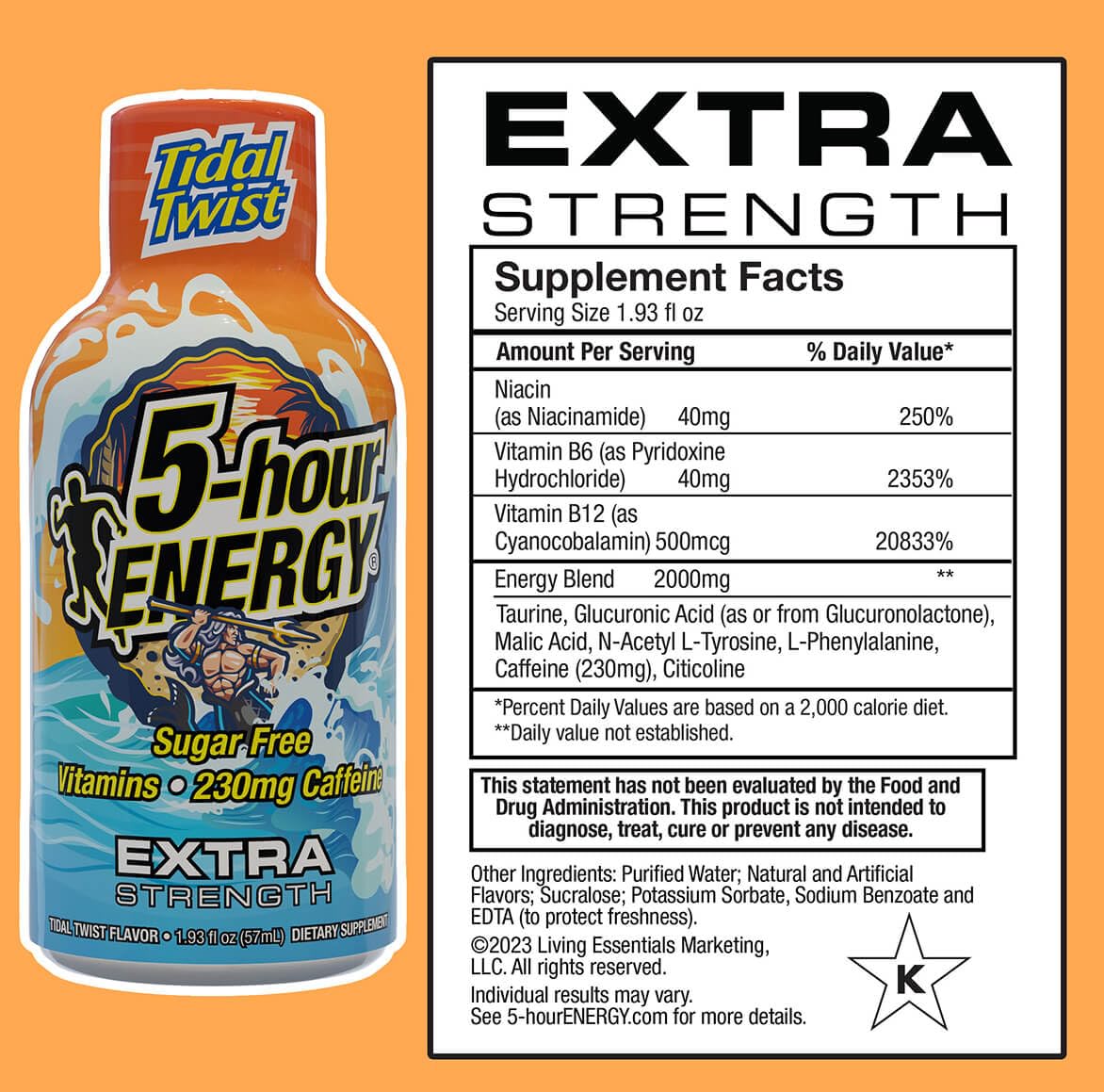extra strength energy boost shot