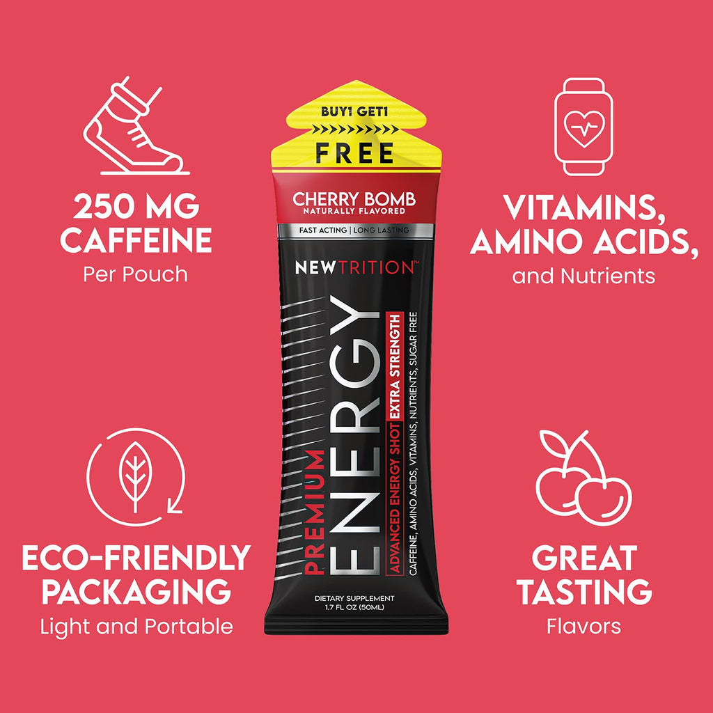 Extra strength energy boost shots