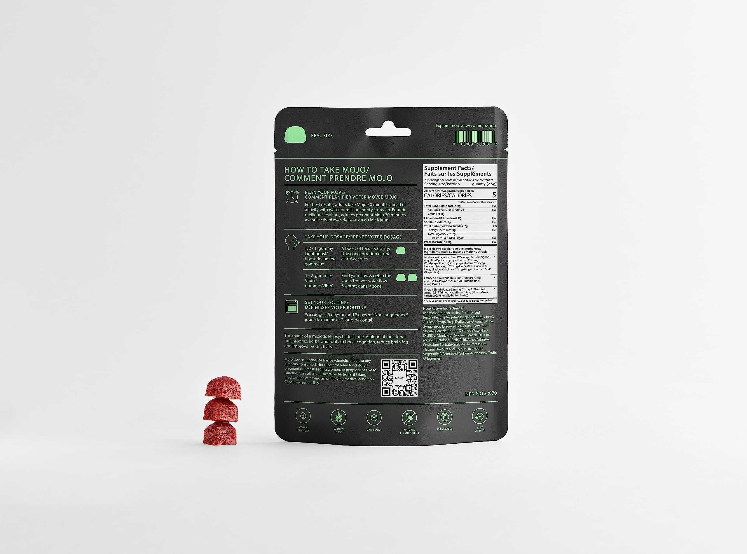 Extra strength energy boosting gummies