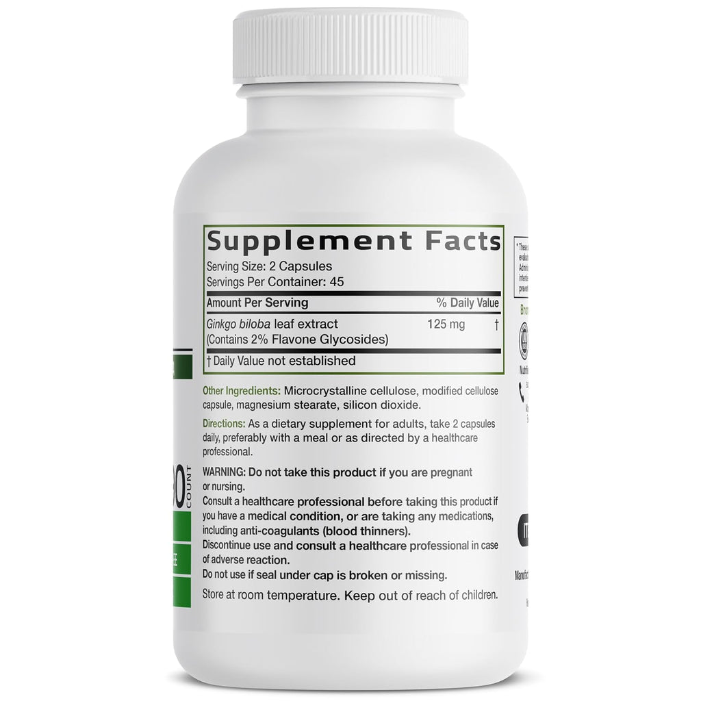 Extra strength Ginkgo Biloba capsules