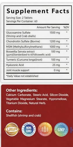 Extra strength glucosamine tablets for mobility
