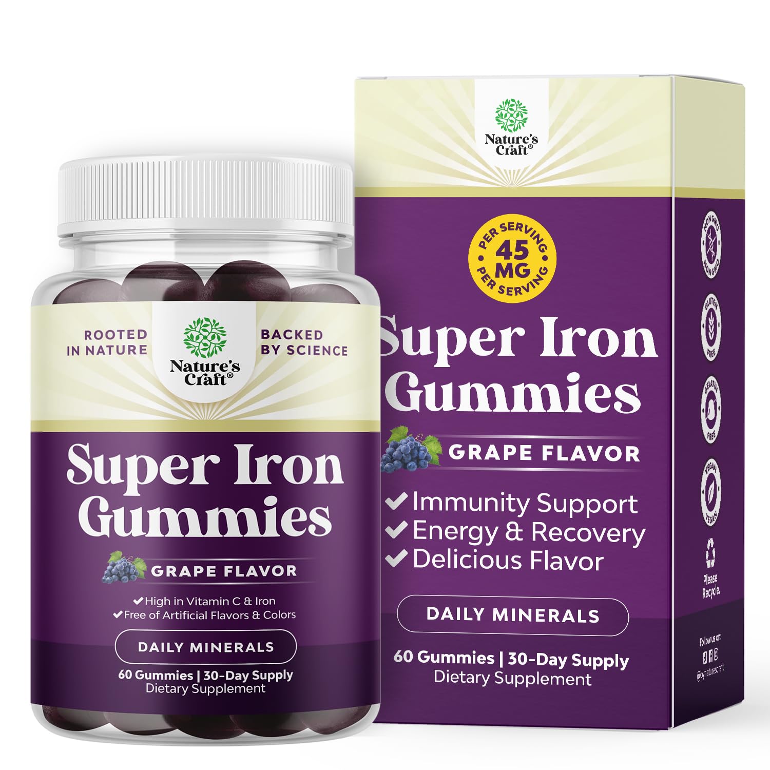 extra strength iron gummies for women