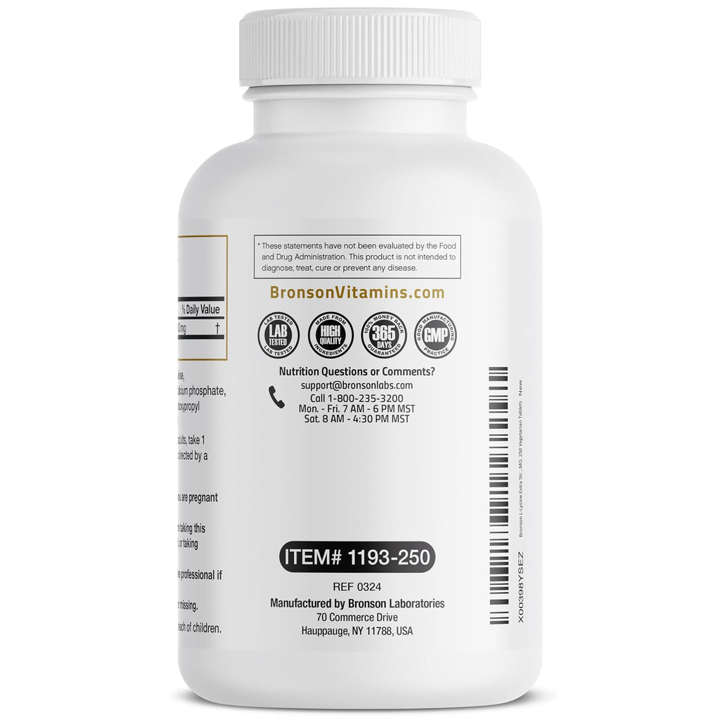 extra strength l-lysine supplement