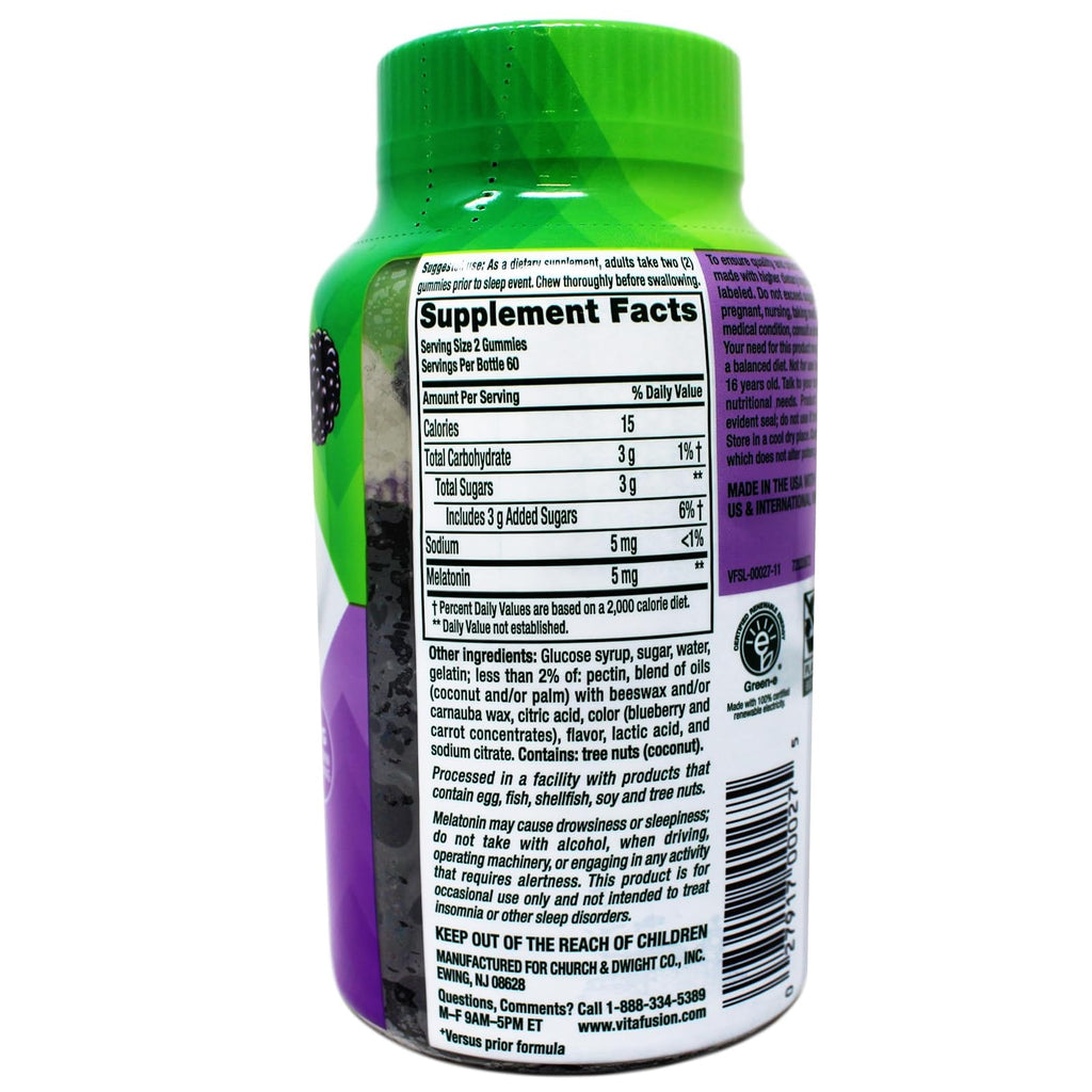 Extra Strength Melatonin for nighttime relief