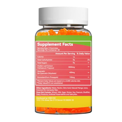 Extra strength Mullein gummies 3000 mg