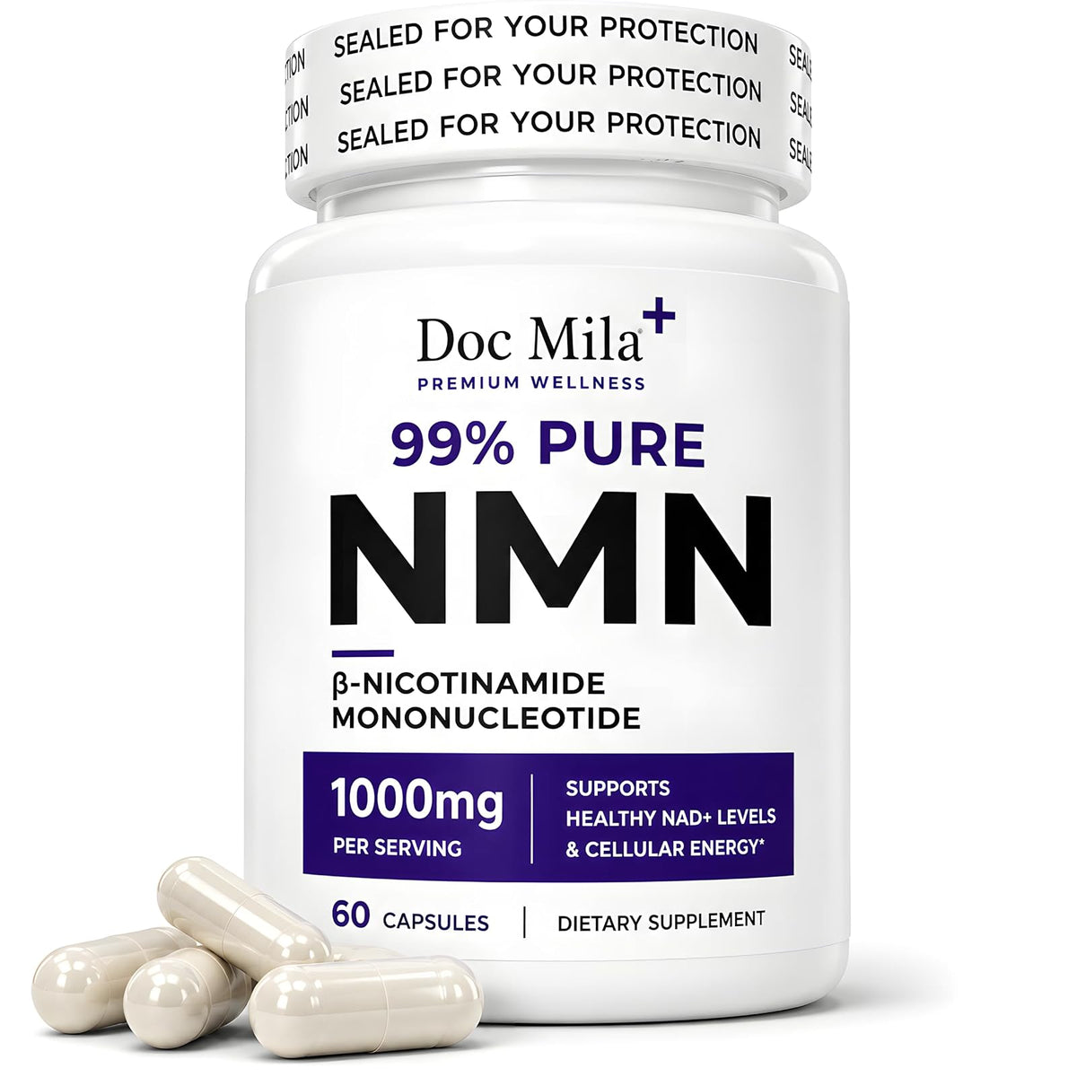 Extra Strength NMN 1000 mg capsules